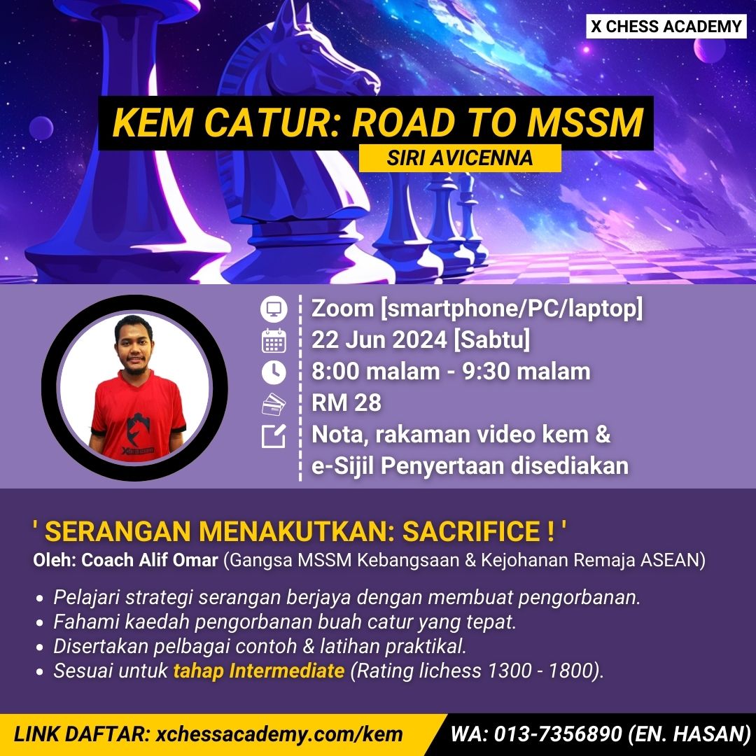 Kem Catur: Road to MSSM - Siri Avicenna - Chessaurus