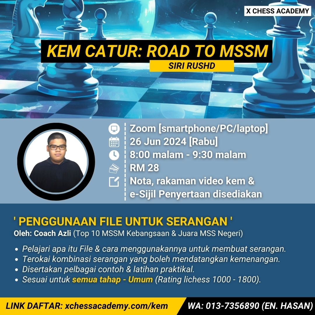 Kem Catur: Road to MSSM - Siri Rushd - Chessaurus